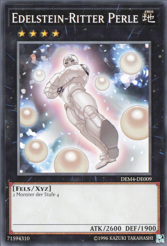 Recollectibles Sammelkarte Yugioh Karte Edelstein Ritter Perle Deutsch