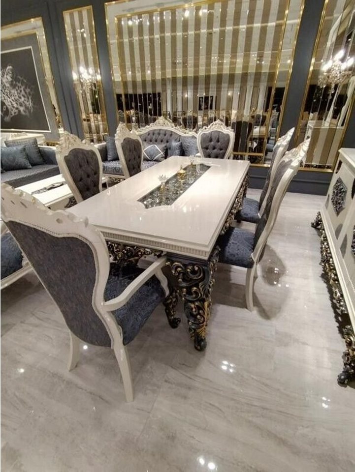 Jvmoebel Esszimmer Set Luxuriöses Esszimmer Set Eleganz Esstisch