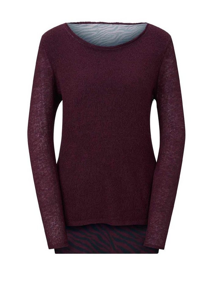 Creation L Wickelpullover Création L Damen 2 In 1 Pullover Burgund