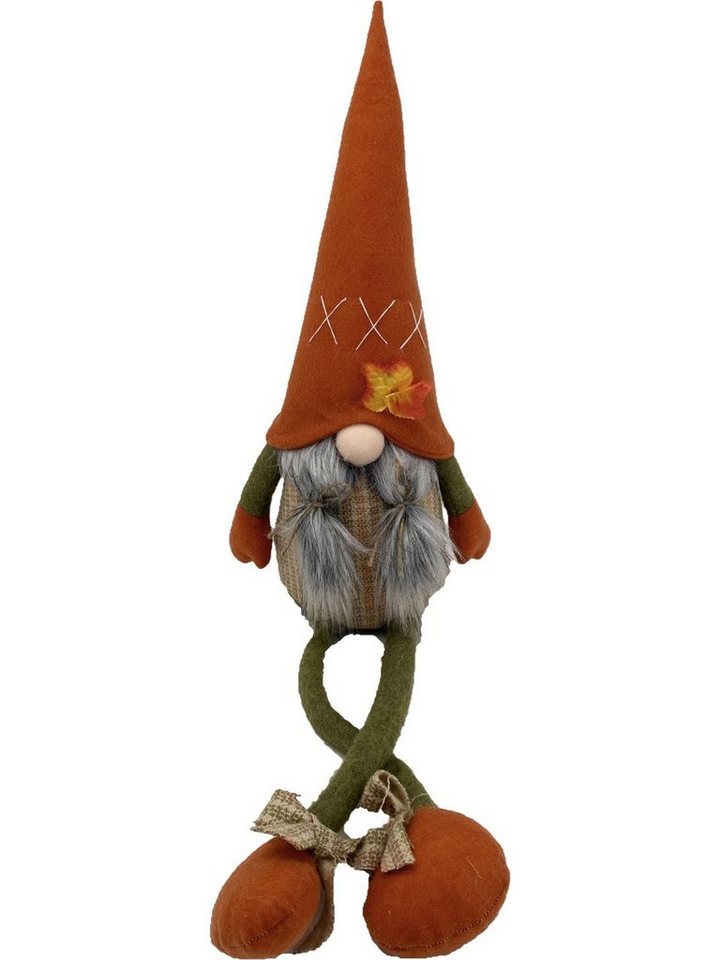 Trend Line Weihnachtsfigur Trendline Dekofigur Zwerg 70 X 20 Cm Orange Grau