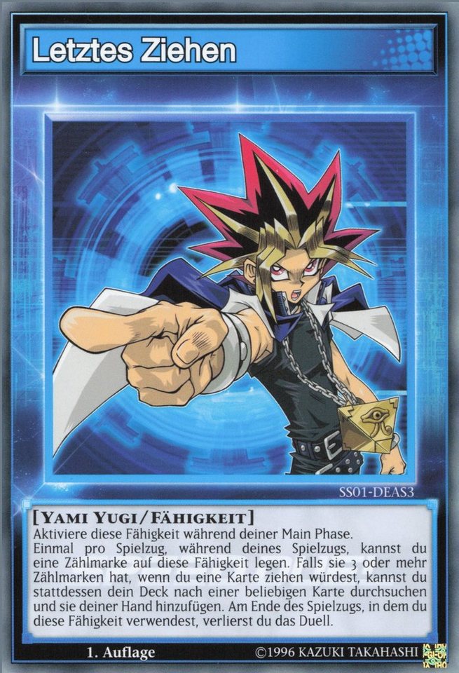 Recollectibles Sammelkarte Yugioh Karte Letztes Ziehen Skill Deutsch