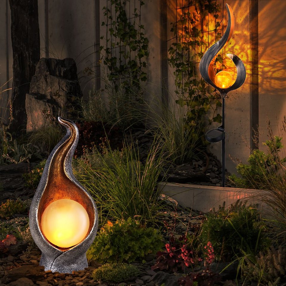 Etc Shop Gartenleuchte Led Leuchtmittel Fest Verbaut 2er Set Led