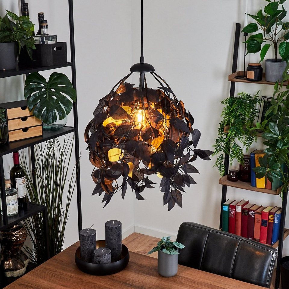 Hofstein Hängeleuchte Moderne Hängelampe Aus Metallkunststoff Schwarz