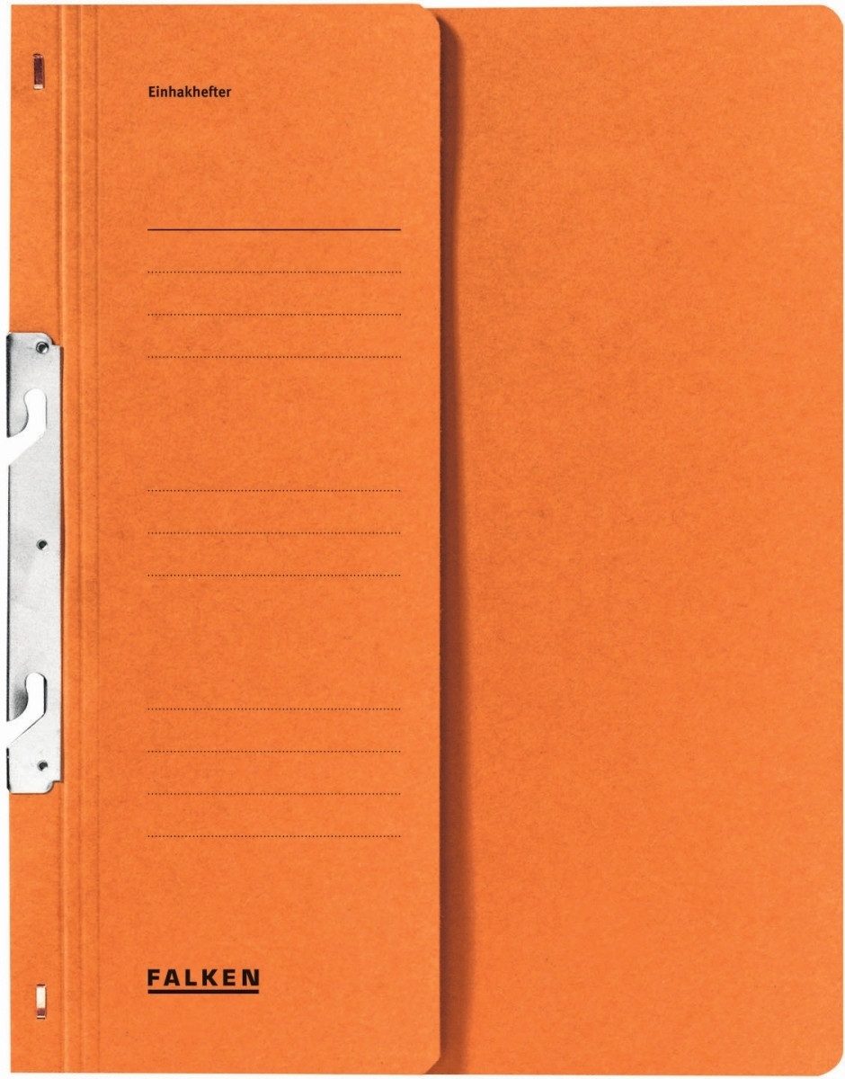 Falken Hefter Einhakhefter A4 Manila-RC-Karton 250g/qm 1/2 Vorderdeckel Amtsheftung