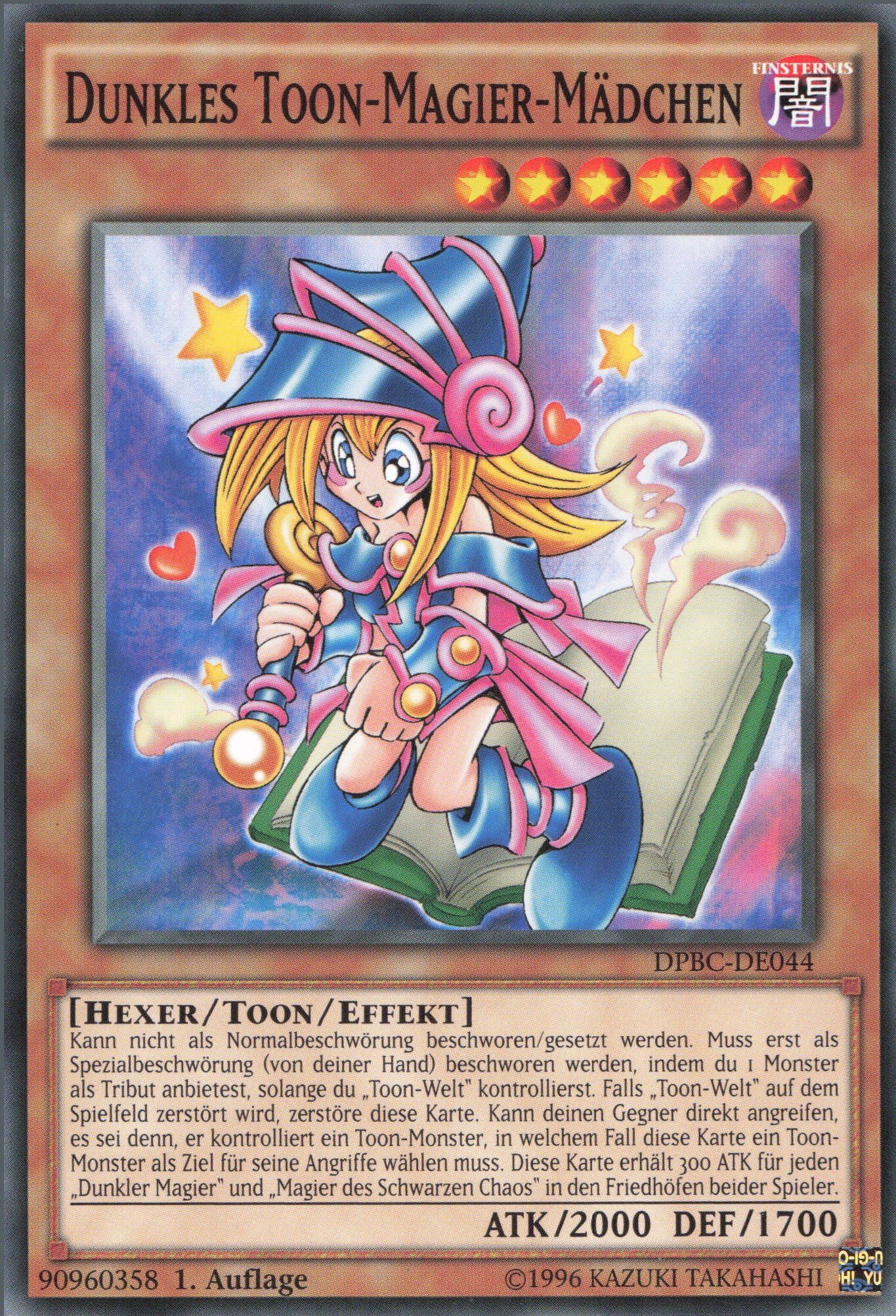 Recollectibles Sammelkarte Yugioh Karte Toon Dunkles Magier Mädchen