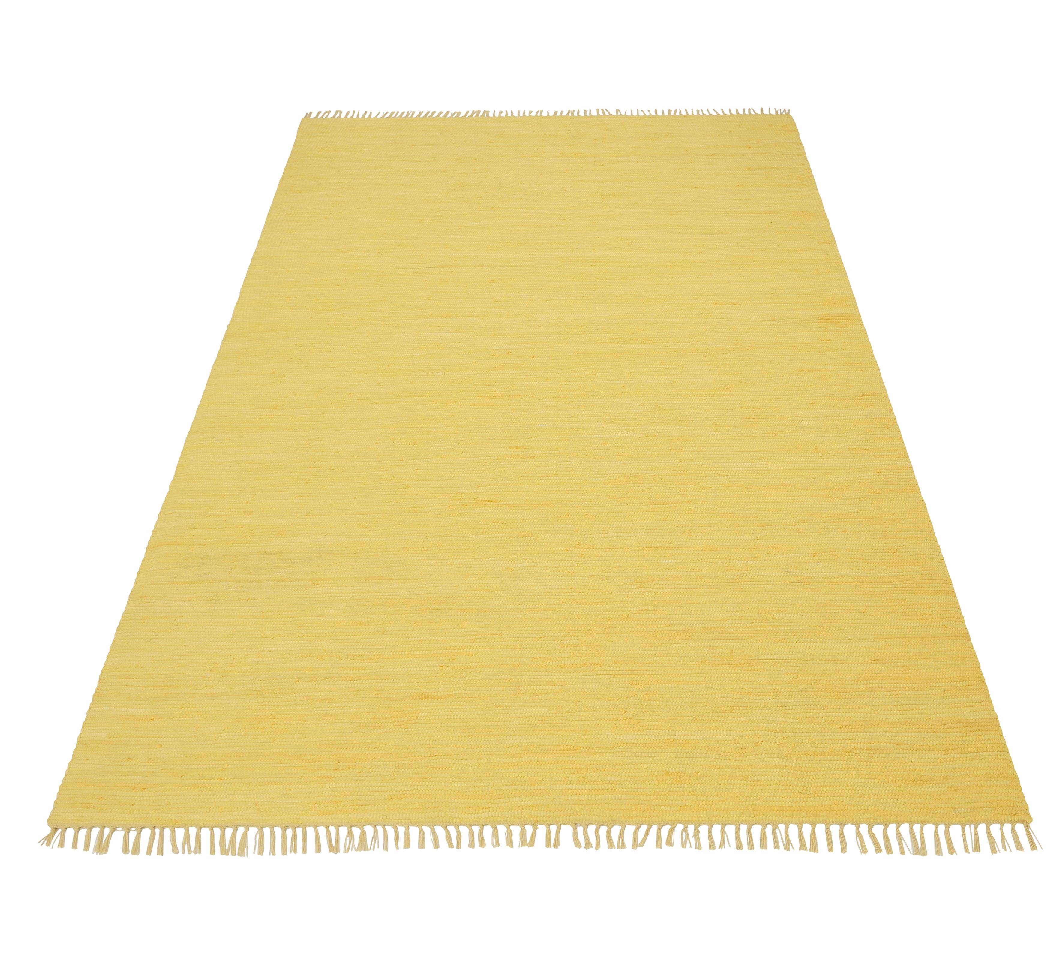 Teppich Handweb Uni Home Affaire Collection Handgewebt Reine