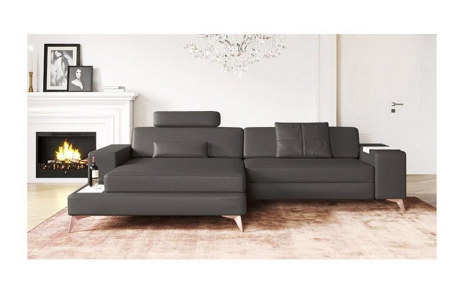 Bullhoff Wohnlandschaft Ledersofa Ecksofa Sofa Leder Eckcouch L Form