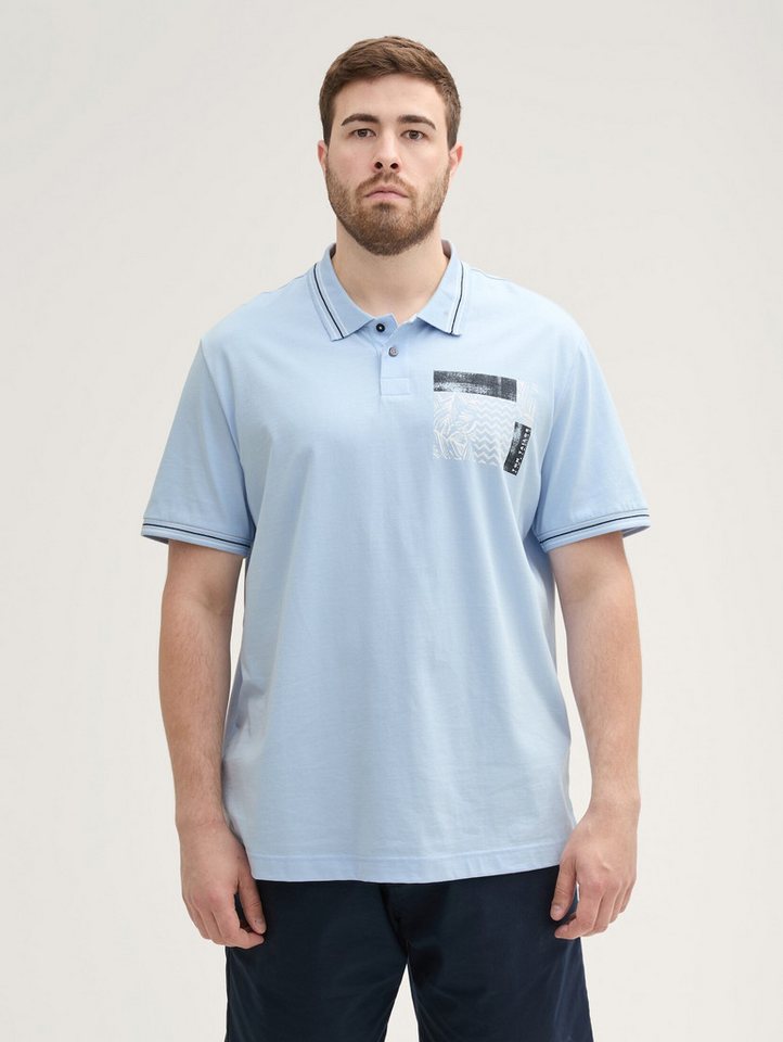Tom Tailor Plus Poloshirt Plus Size Poloshirt Mit Print Aus