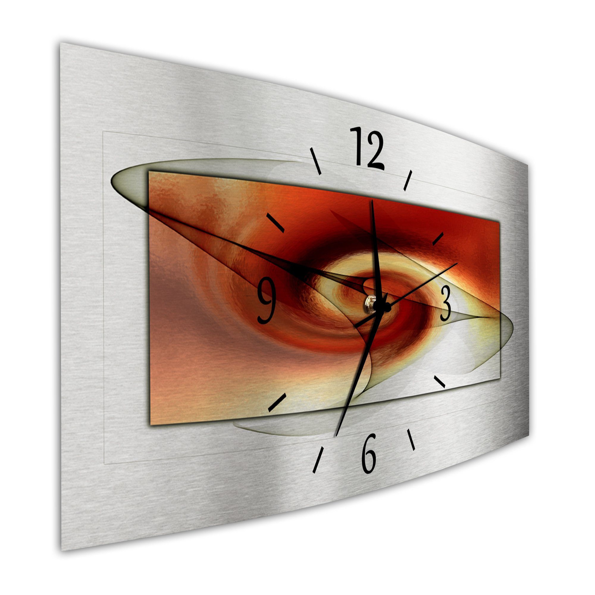 Bilder-Manufaktur Wanduhr BM-N-9527-1 (BM, Funkuhr oder Quarzuhr, kein Ticken, lautlos ...