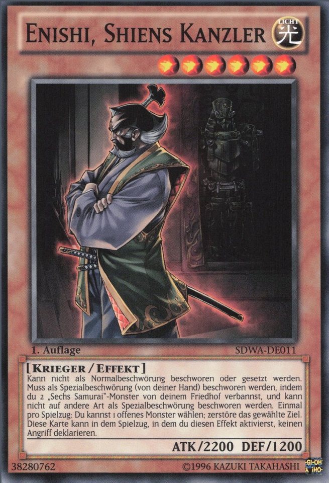 Recollectibles Sammelkarte Yugioh Karte Legendäre Sechs Samurai Shi