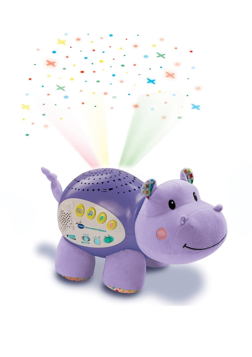 Vtech® Plüschfigur VTechBaby, Sternenlicht Nilpferd, mit Licht und Sound