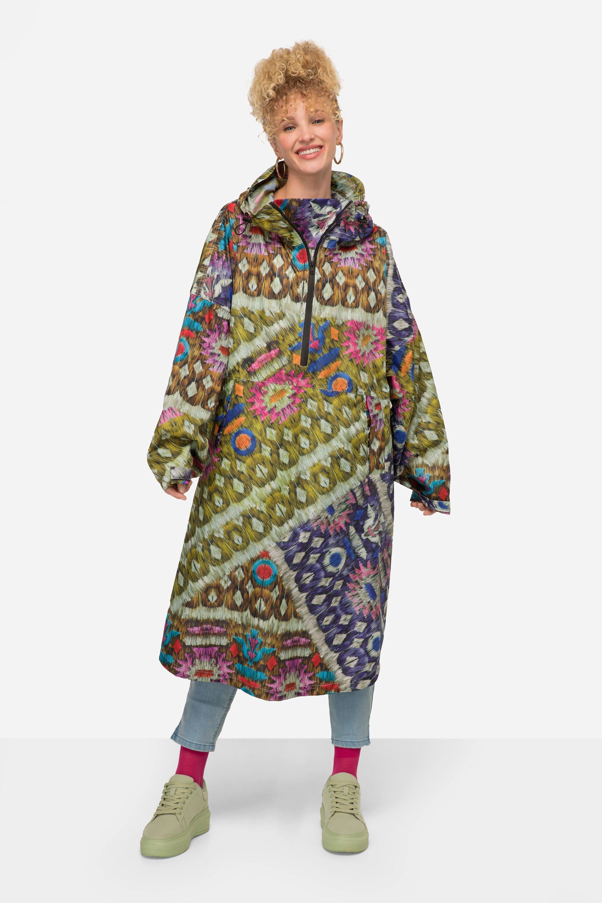 Laurasøn Funktionsjacke Funktions Regencape Unisex Print Kapuze
