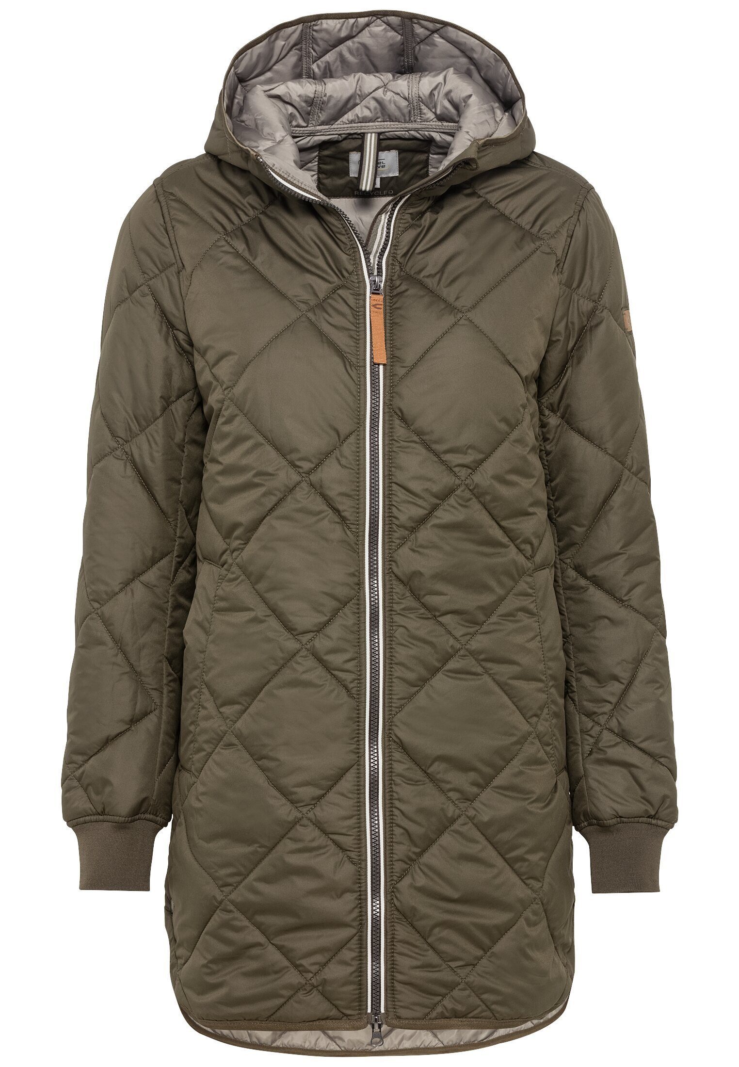 Camel Active Funktionsmantel Aus Recyceltem Polyester Kapuze Blazermantel
