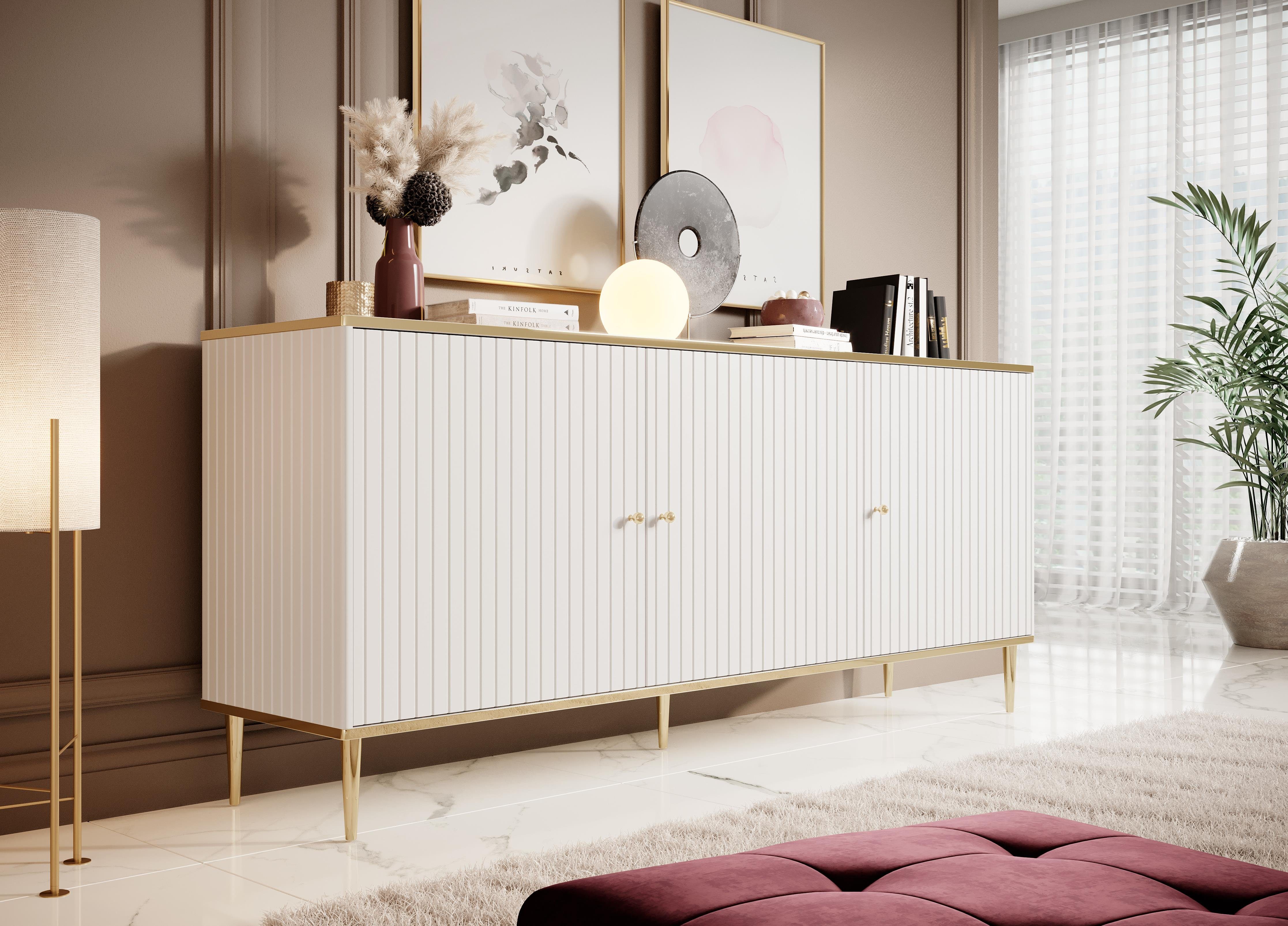 Domando Sideboard Sideboard Cannobio Breite 180cm Griffe Und Füße Aus