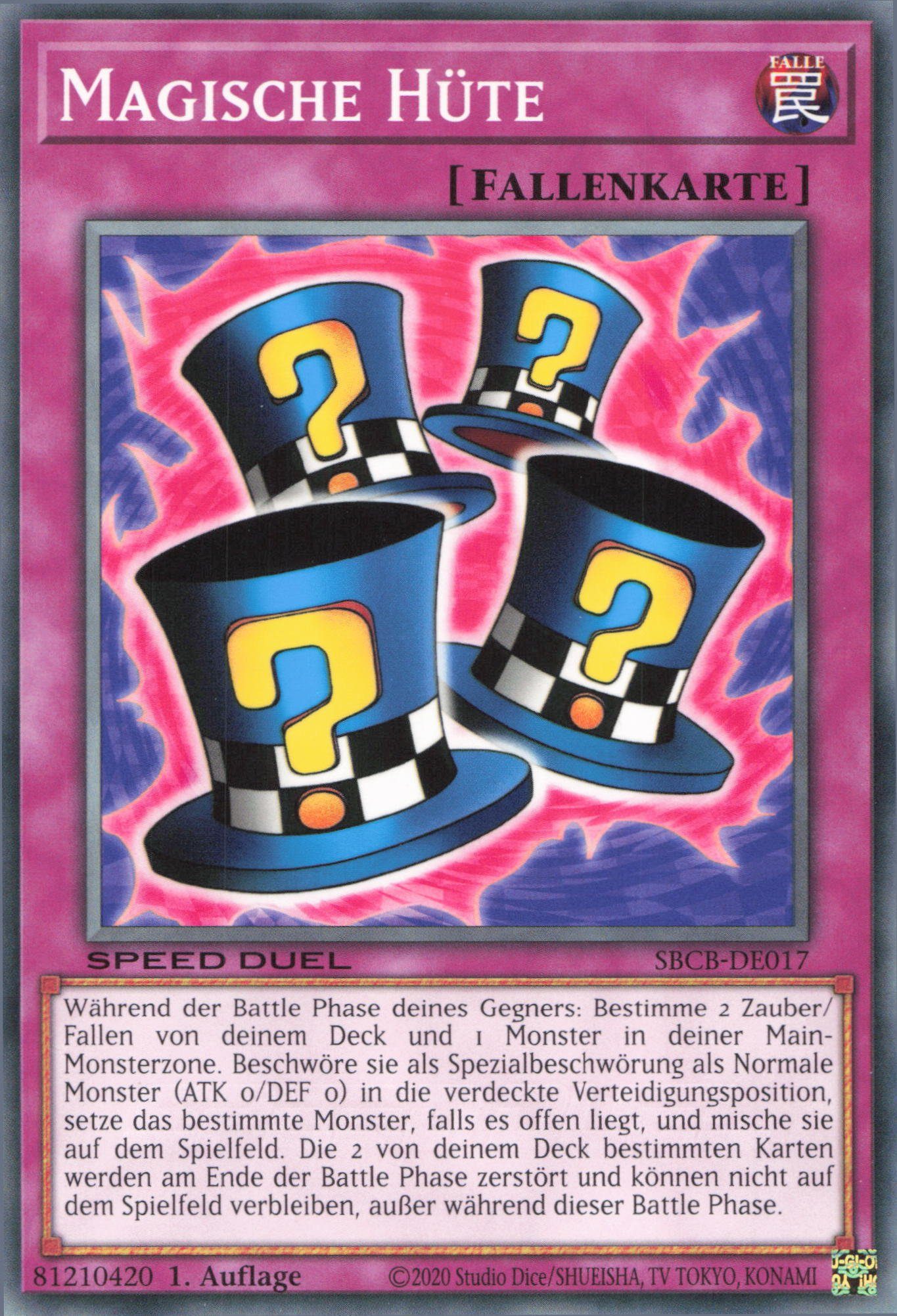 Recollectibles Sammelkarte Yugioh Karte Magische Hüte Deutsch Yu Gi Oh