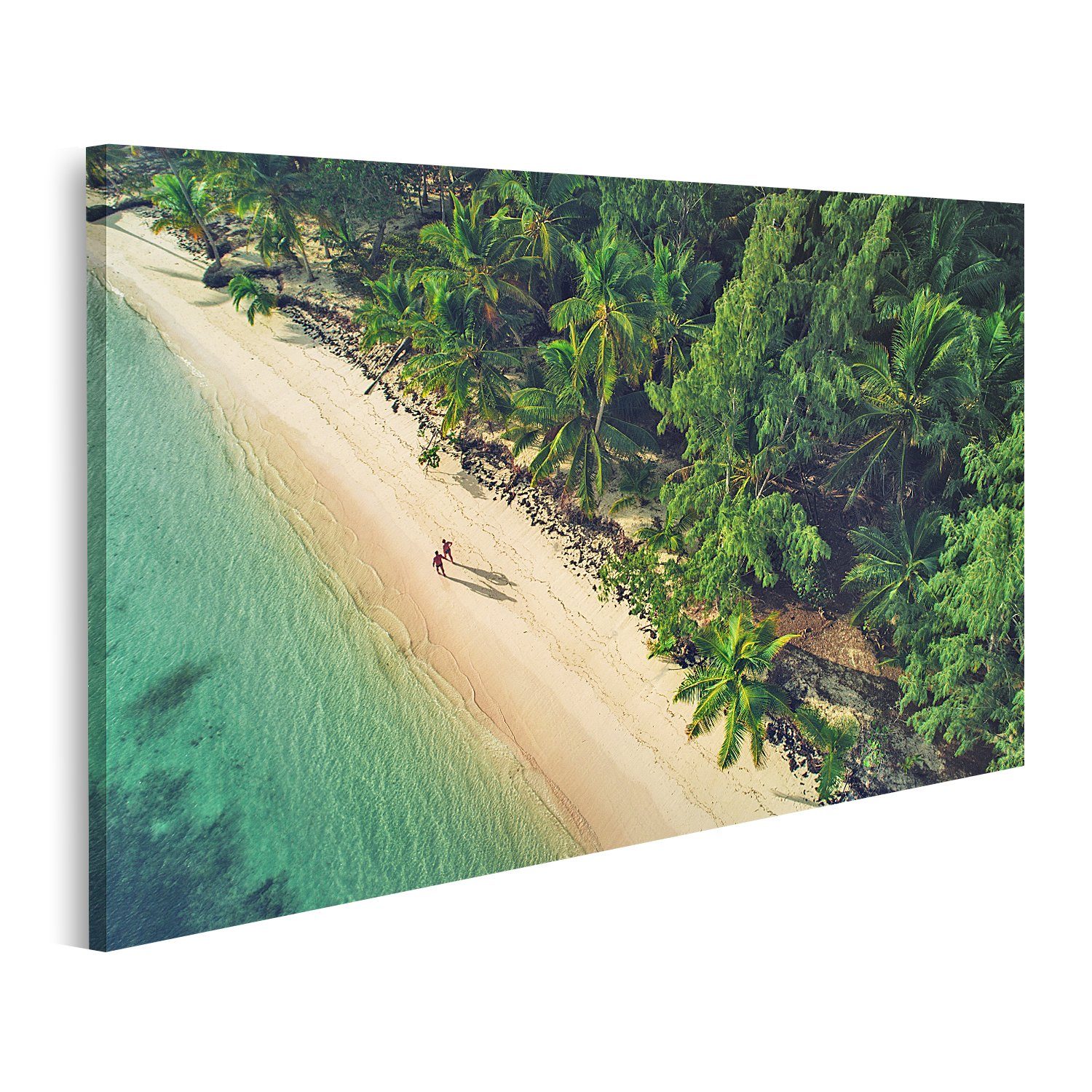 islandburner Leinwandbild Bild auf Leinwand Luftaufnahme Tropischer Strand Dominikanische ...