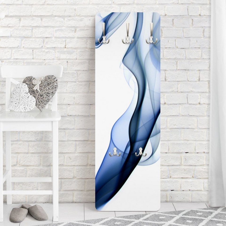 Bilderdepot24 Garderobenpaneel Design Abstrakt Kunst Muster Blue Nebula