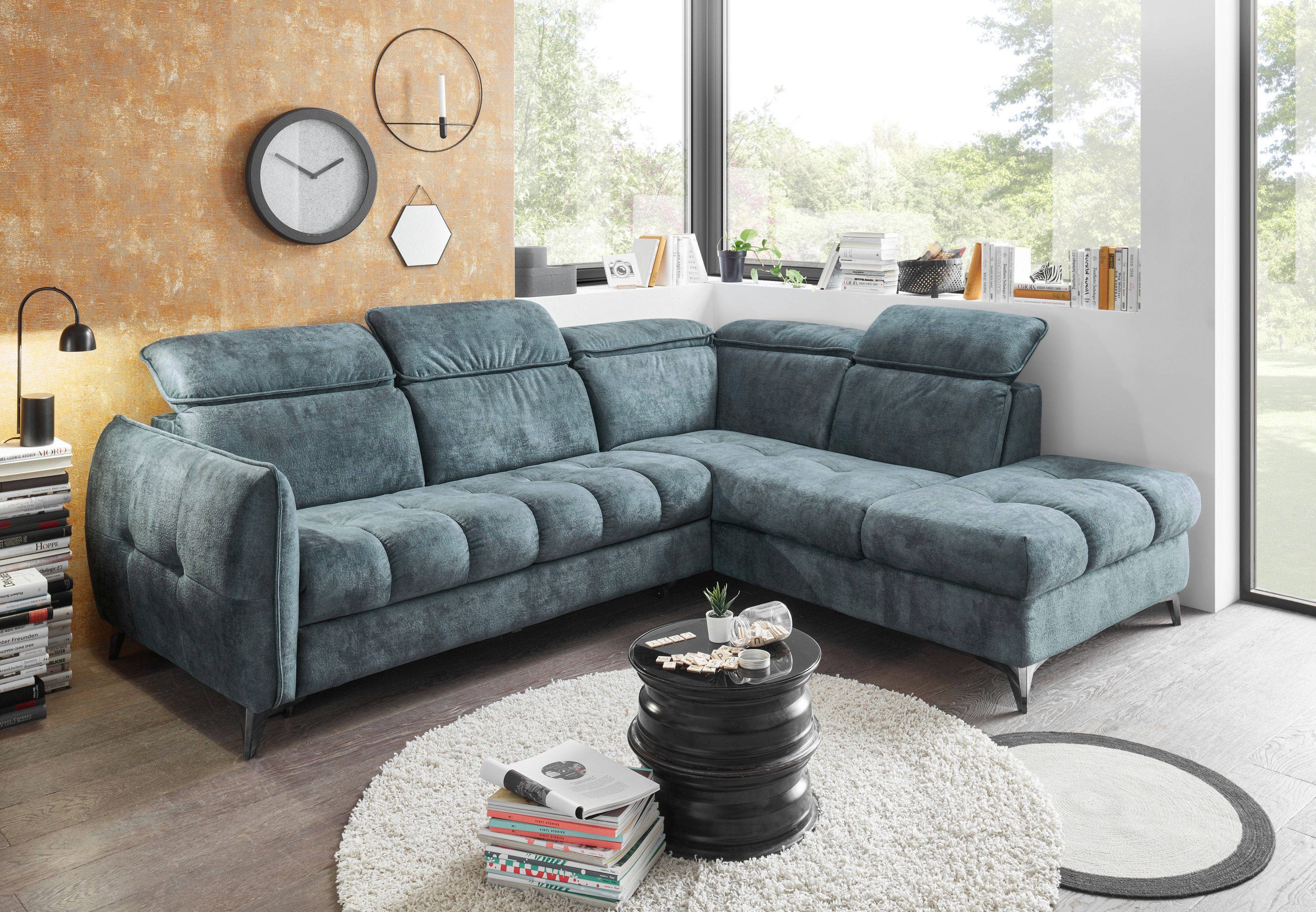 Ed Exciting Design Ecksofa Togo Bettfunktion Bettkasten Frei Im Raum