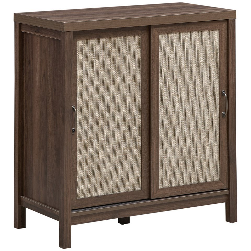 Costway Kommode Mit Schiebetüren Regalbrett86x 445x915cm