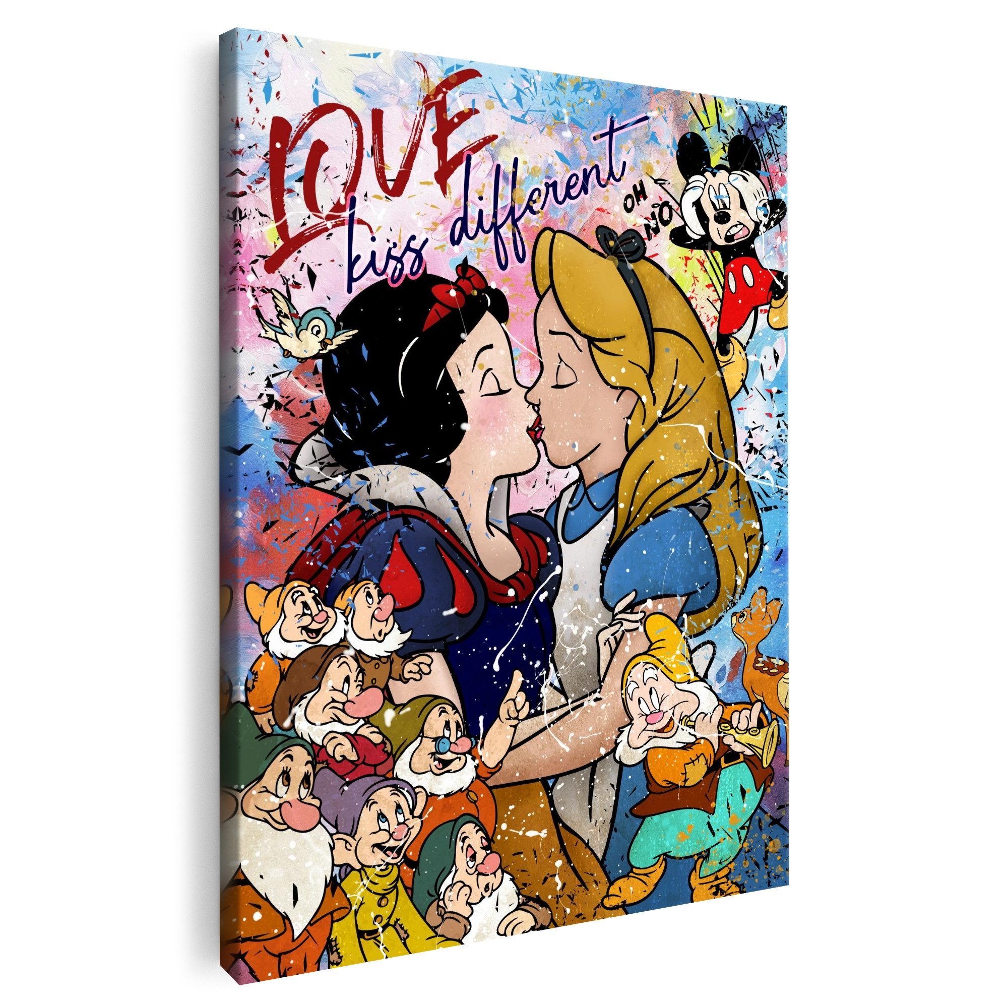 Artmazing Leinwandbild Kiss Different Xxl Leinwand 120x80 Poster