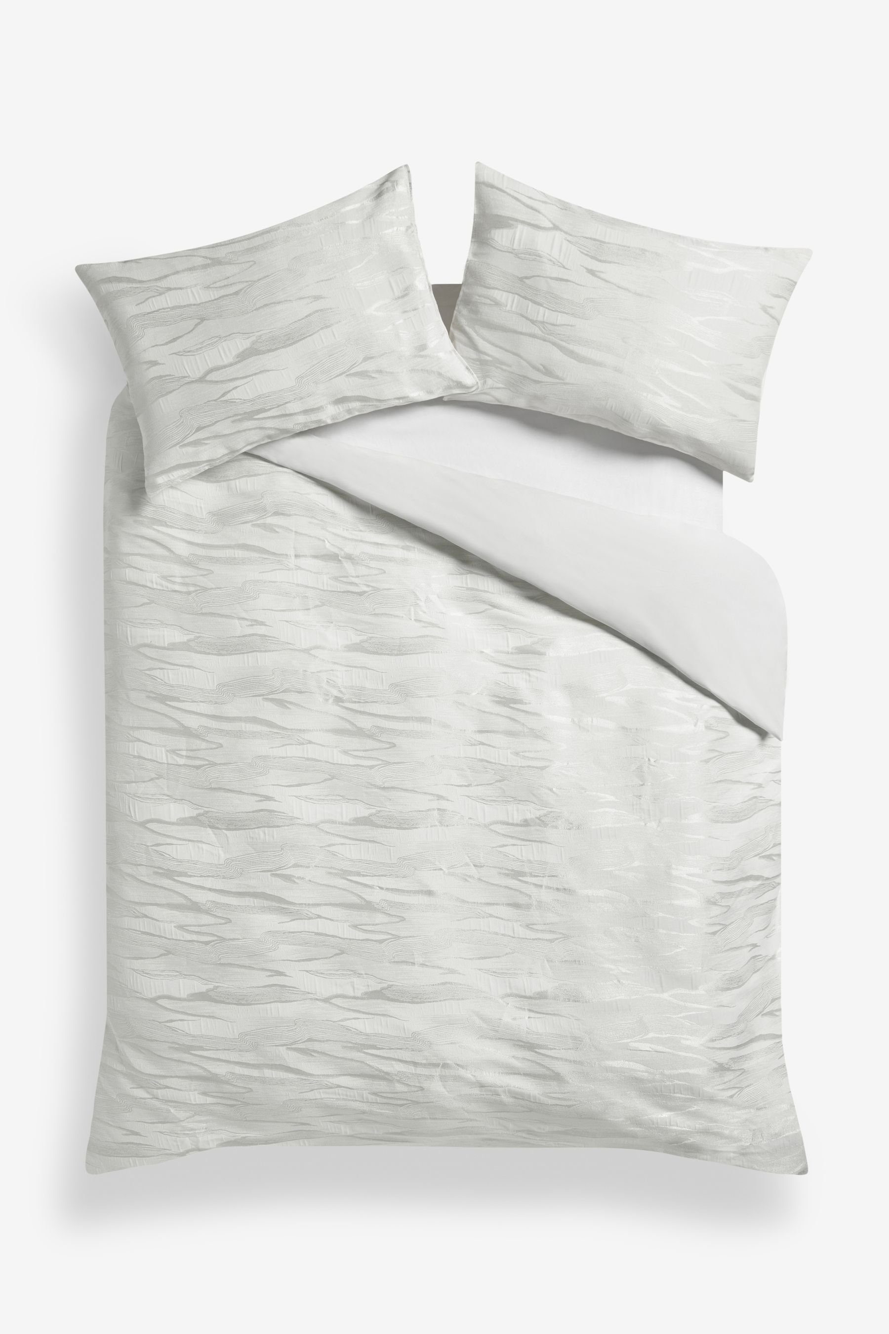 Next Bett-Set Bettwäsche mit Jacquard-Marmormuster, Bezug: Polyester