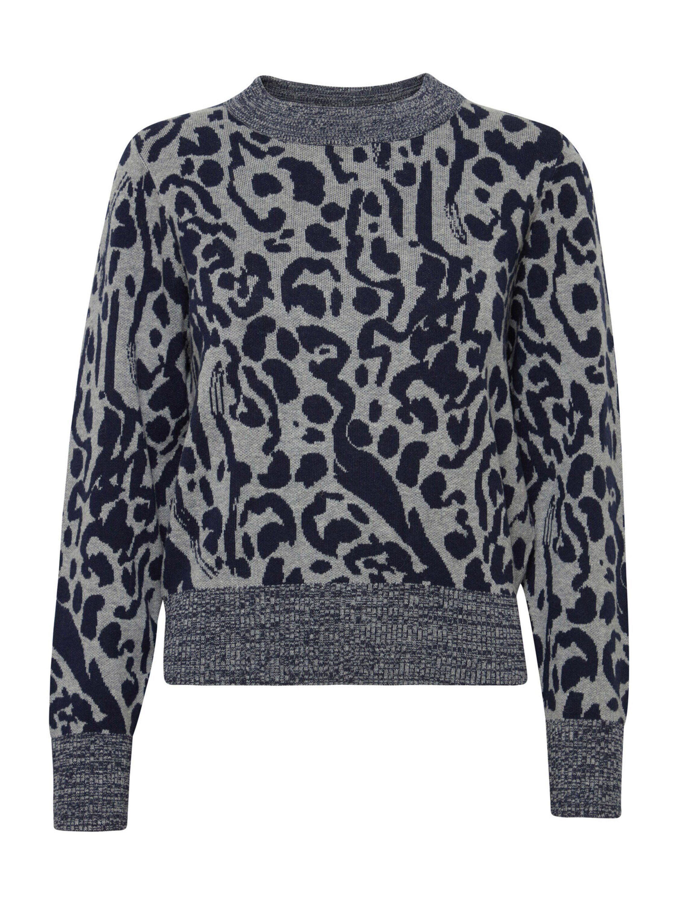 Ichi Stehkragenpullover MELEO (1-tlg) Plain/ohne Details, Pulli mit ...