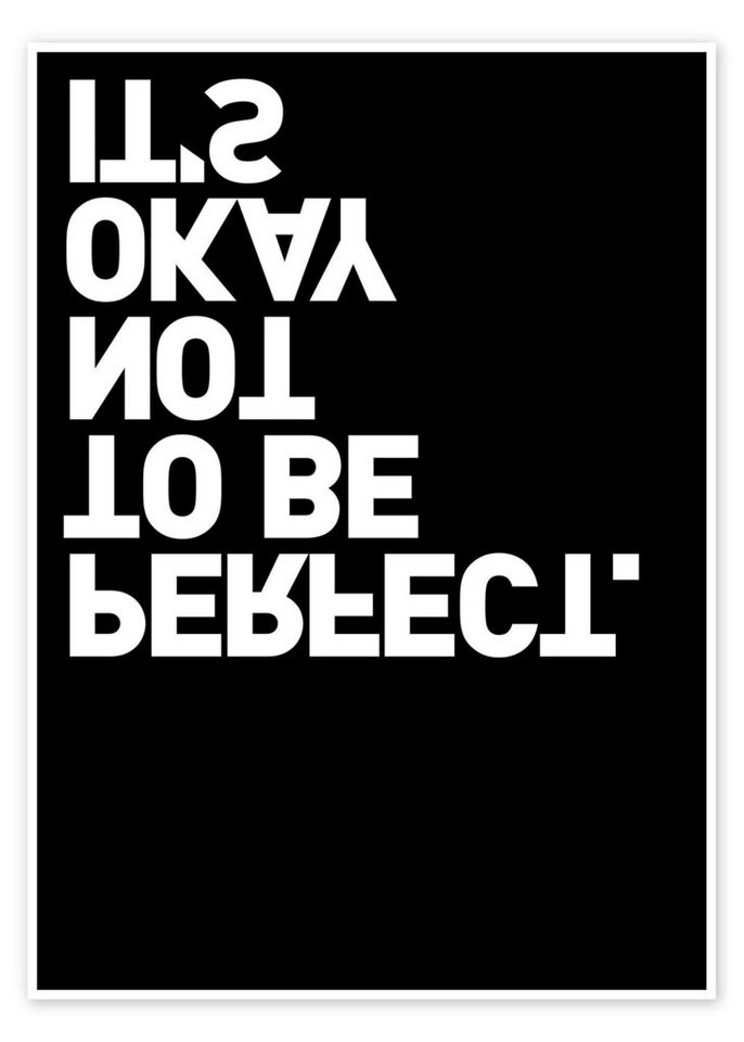 Posterlounge Poster The Usual Designers Its Okay Not To Be Perfect