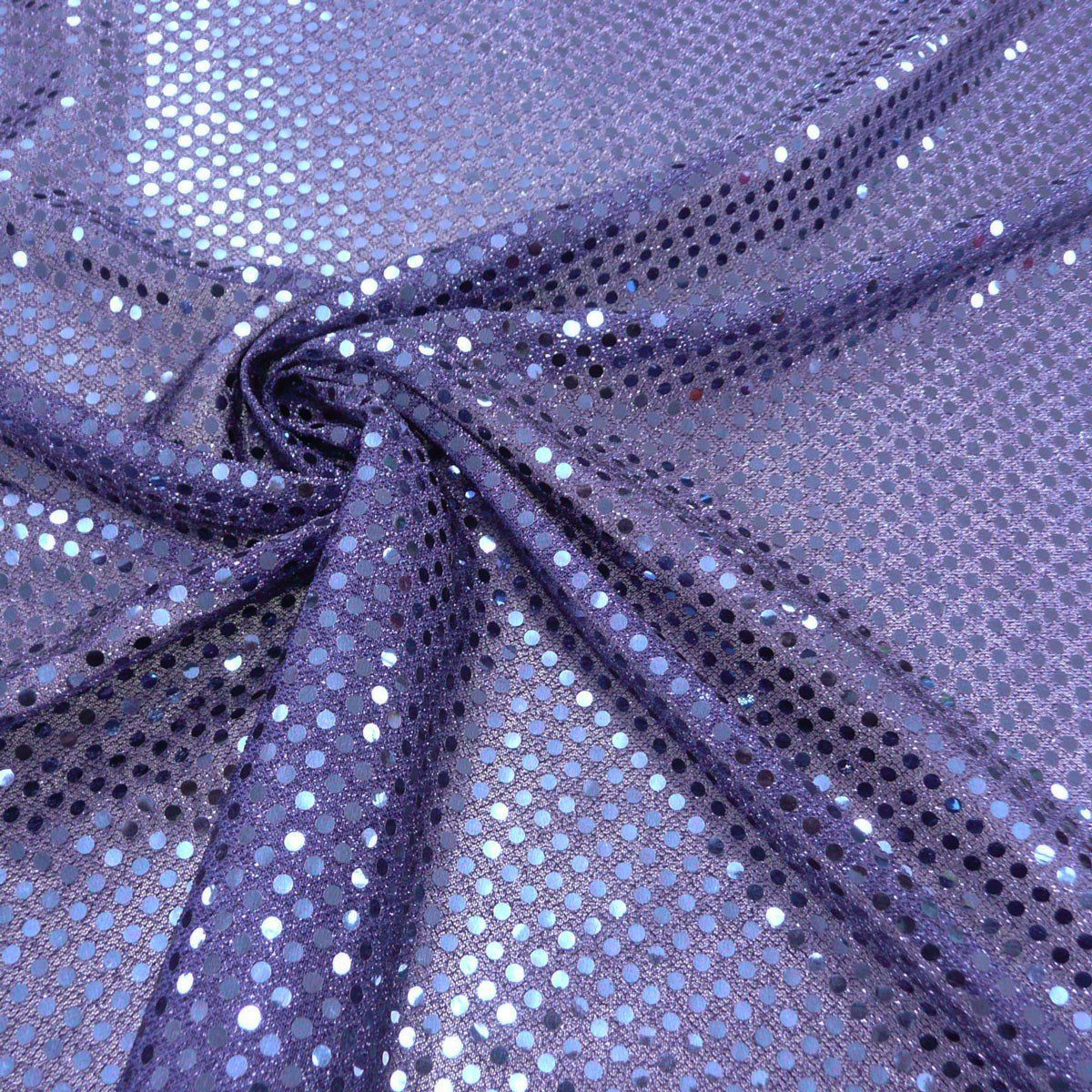 SchÖner Leben Stoff Kreativstoff Pailletten Lurex Stoff Dunkelblau