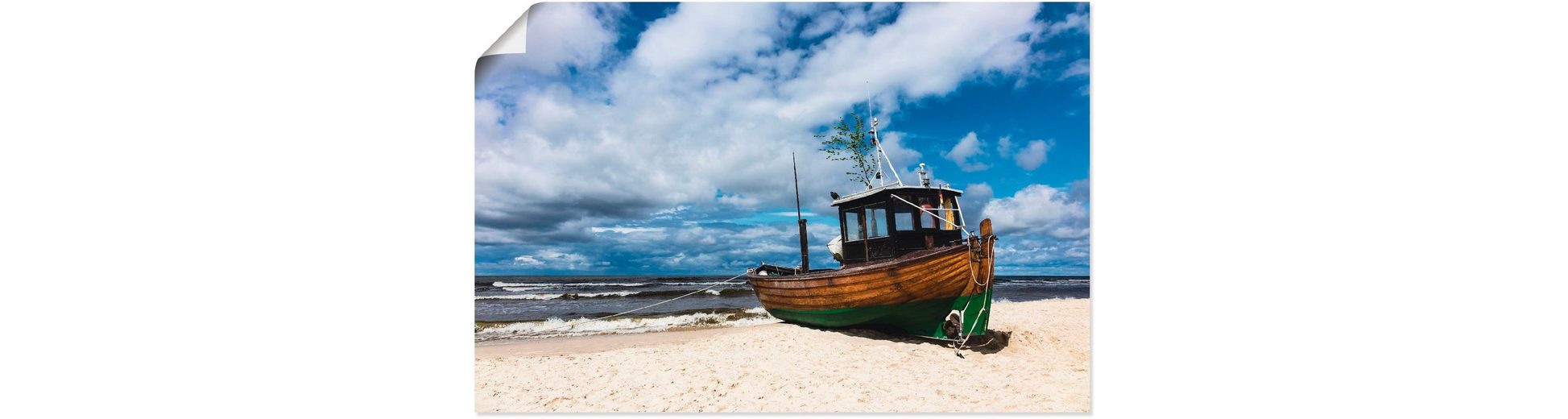 Artland Wandbild »Fischerboot in Ahlbeck Insel Usedom«, Boote & Schiffe (1 Stück), in vielen ...