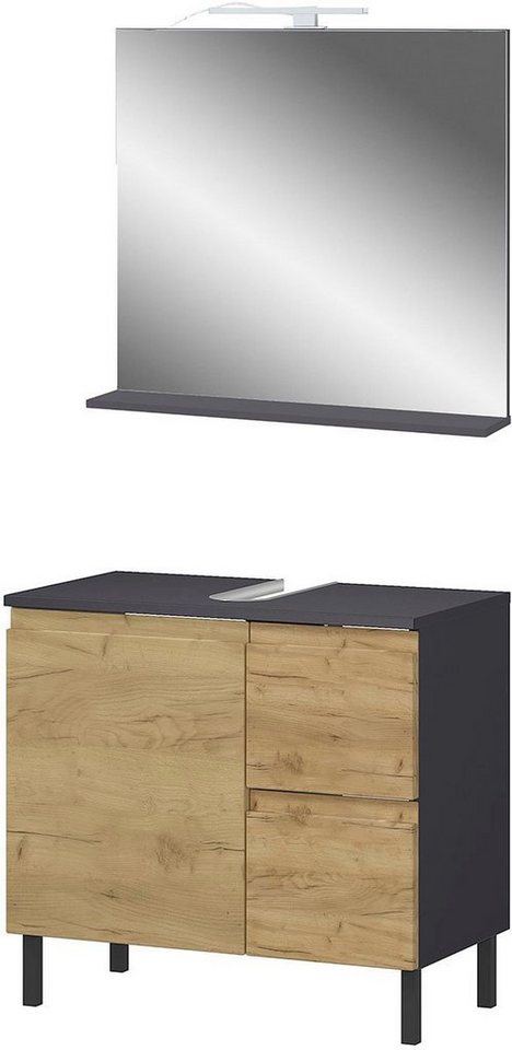 Germania Badmöbel Set Scantic 2 St Hochwertige Mdf Fronten