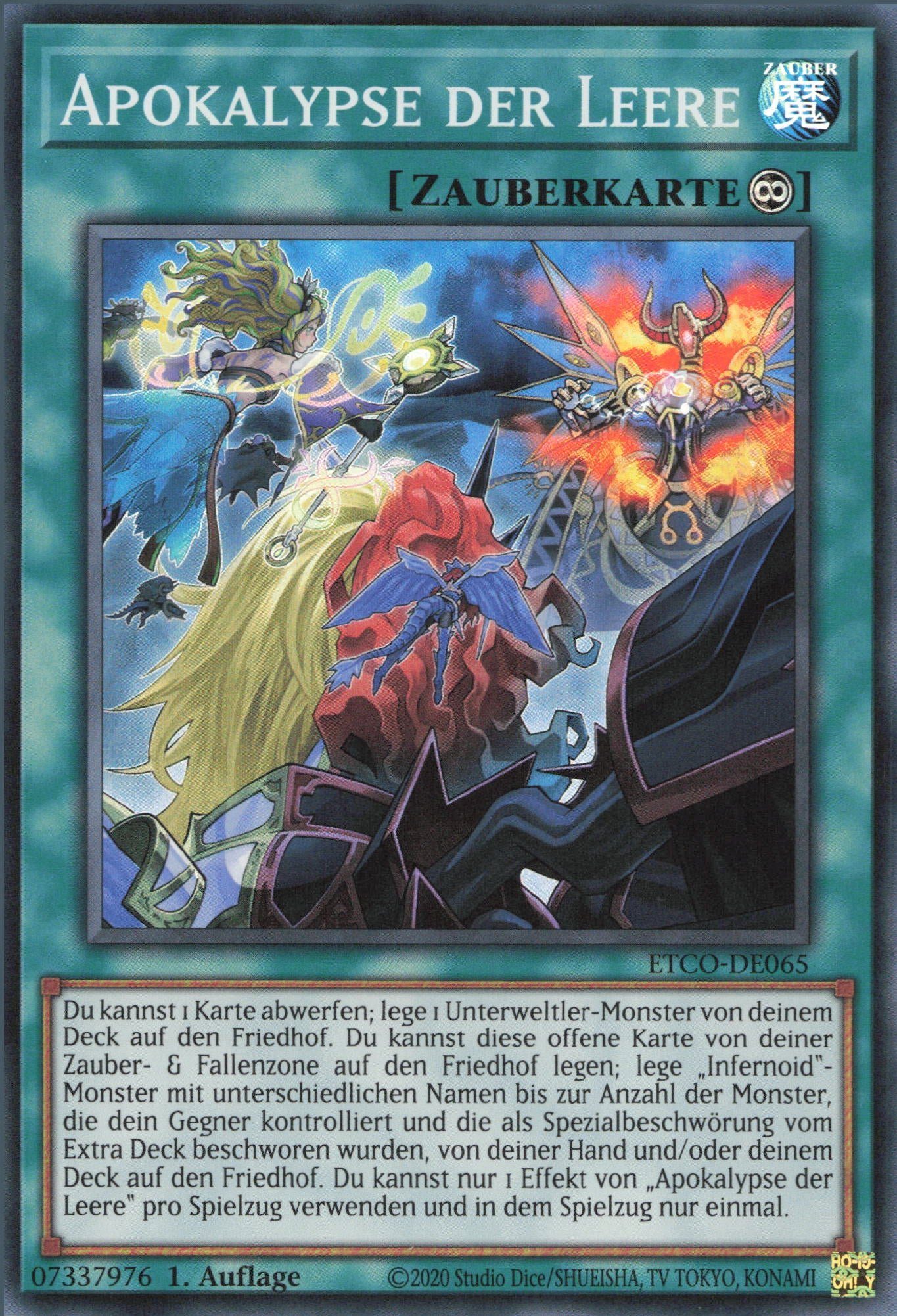 Recollectibles Sammelkarte Yugioh Karte Apokalypse Der Leere Deutsch