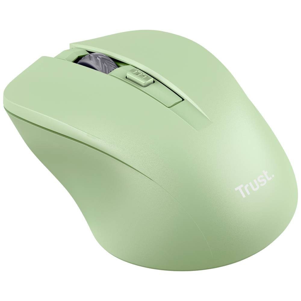 Trust WIRELESS MOUSE GREEN Mäuse, Komfortable Funkmaus mit ...
