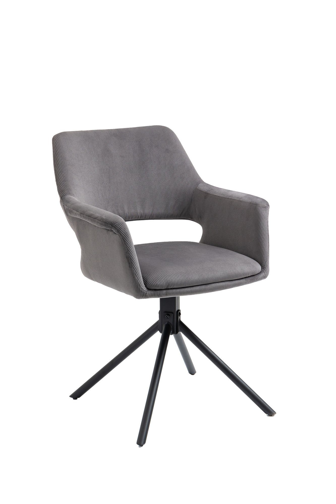 Freiraum Stuhl Eleonore 2er Set Aus Cord In Grau Abmessungen Bxhxt