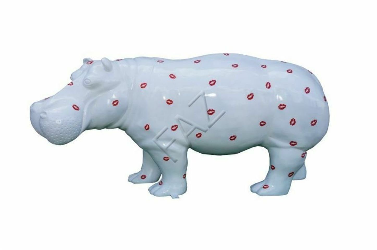 Jvmoebel Dekoobjekt Design Nilpferd Figur Statue Skulptur Figuren