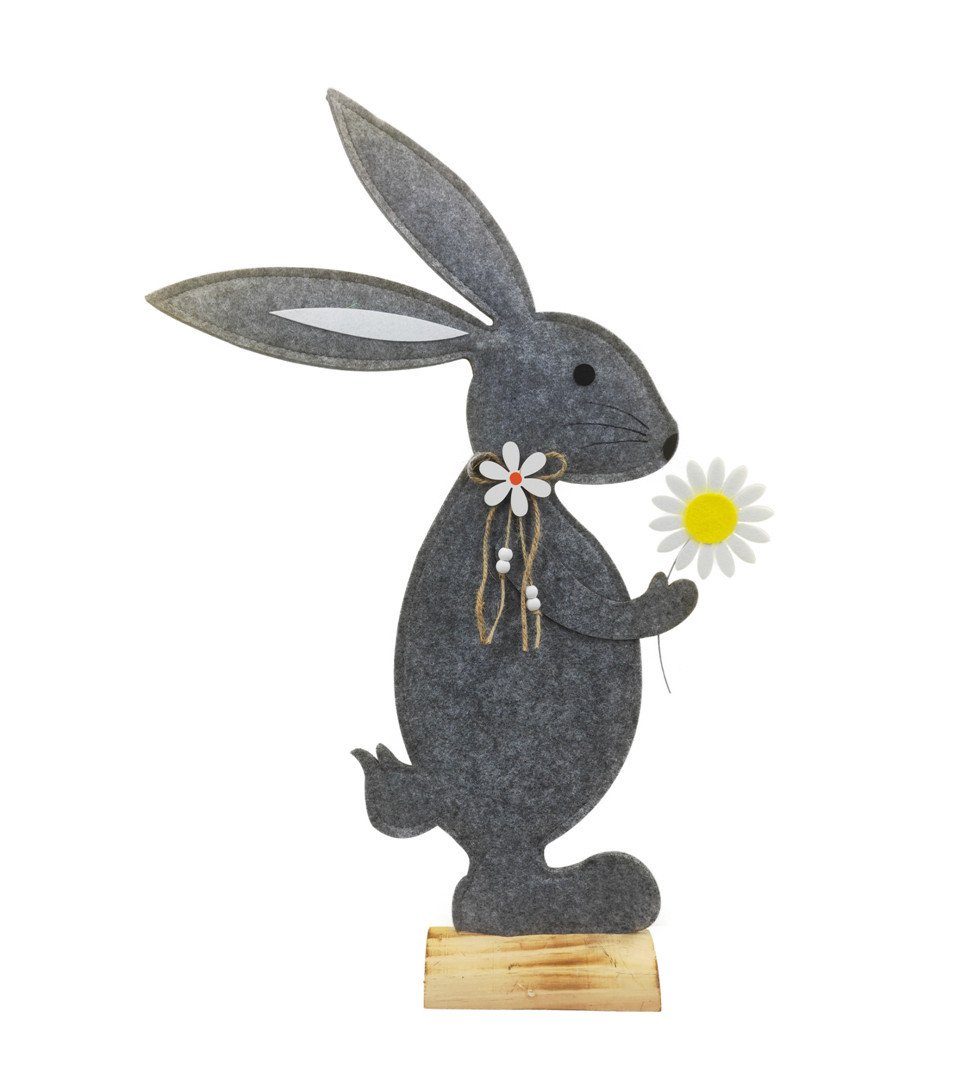 Trend Line Osterhase TrendLine Deko Osterhase Filz 73 cm grau