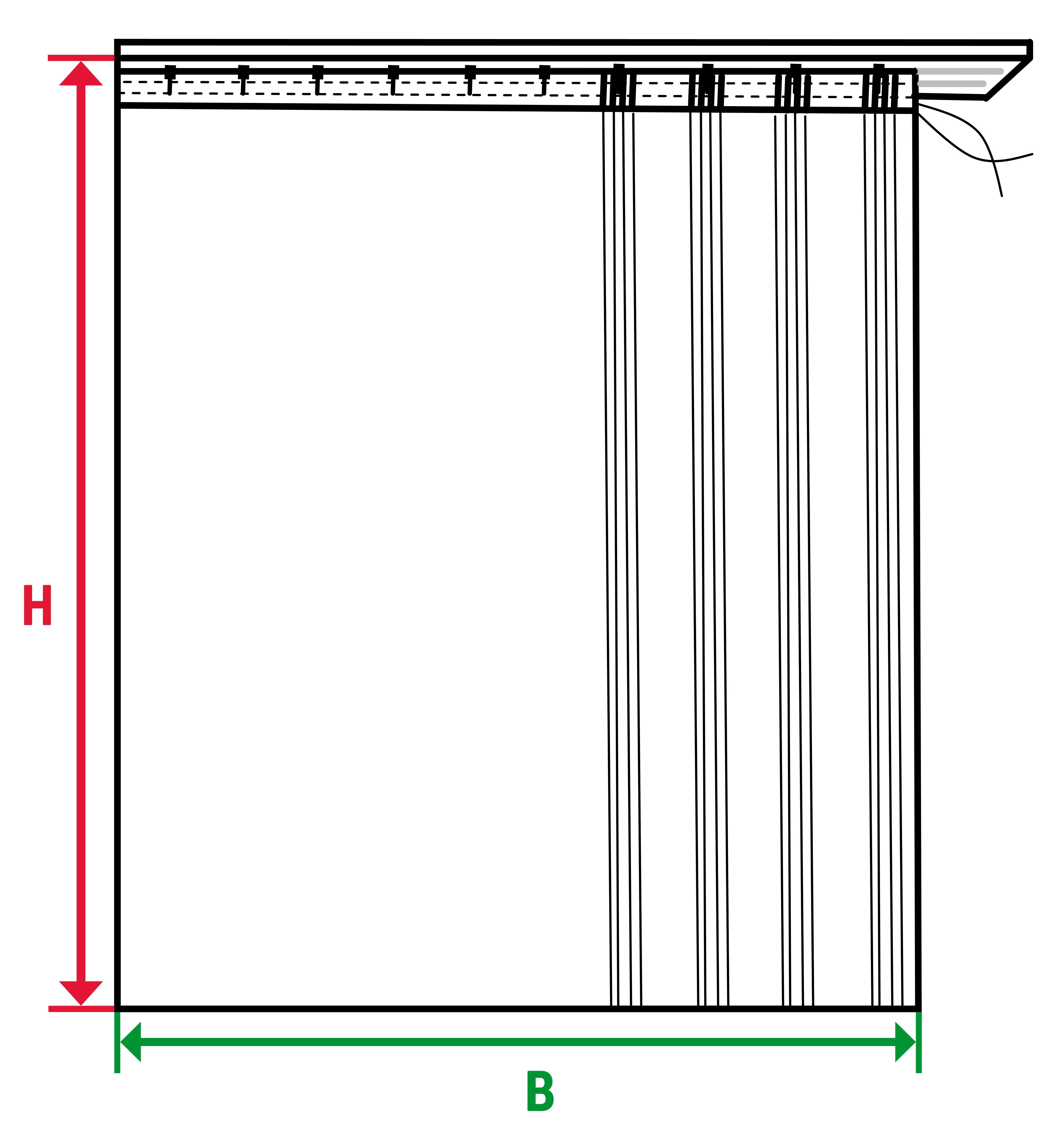 Wirth Vorhang Audrey, Faltenband (1 St), halbtransparent, Gardine