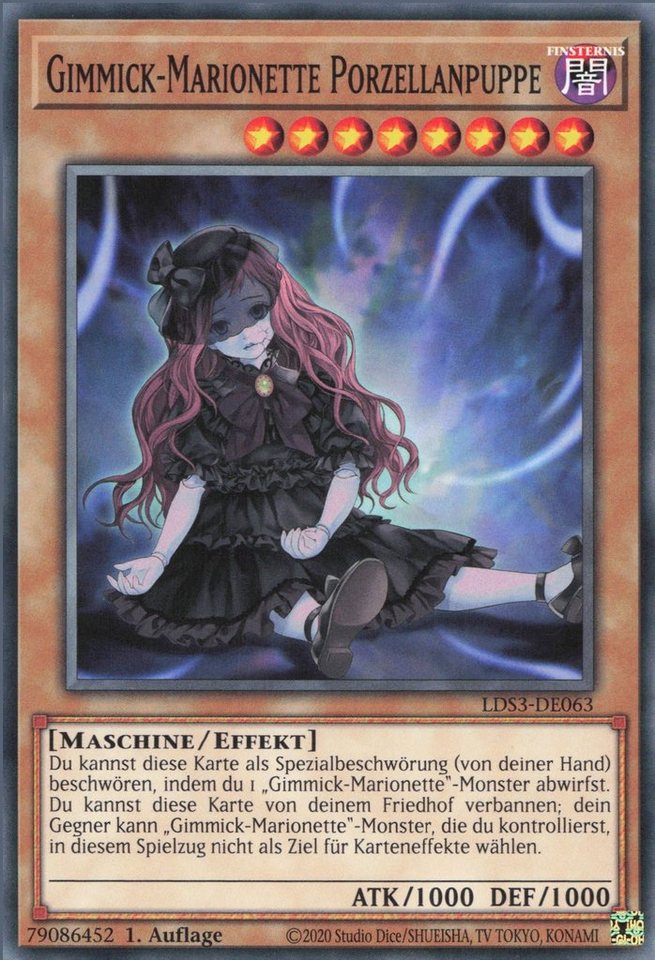 Recollectibles Sammelkarte Yugioh Karte Gimmick Marionette