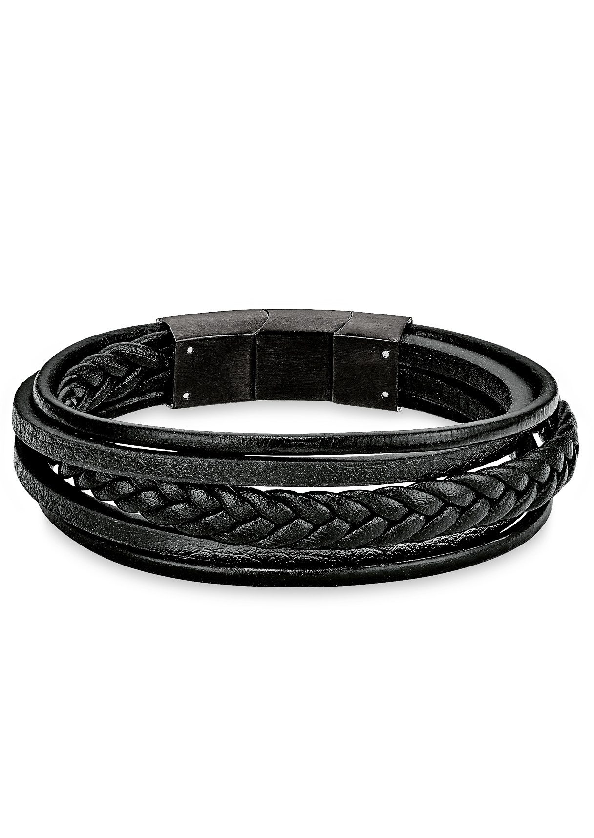 s.Oliver Lederarmband 9038244, 5-reihig angeordnete Lederbänder ...