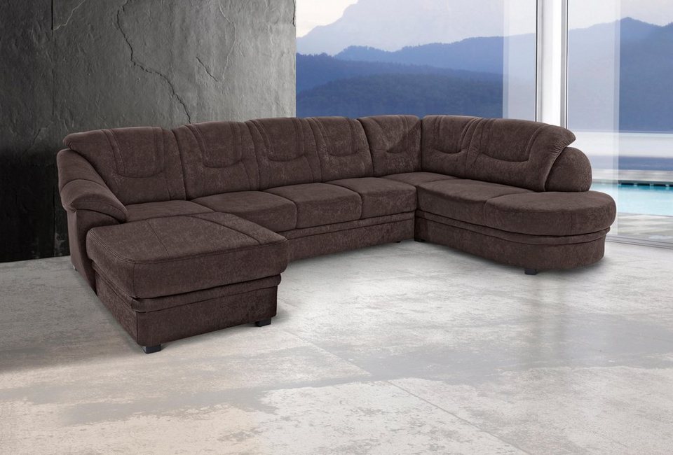 Sitandmore Wohnlandschaft Savoni U Form Wahlweise Mit Bettfunktion Sofa
