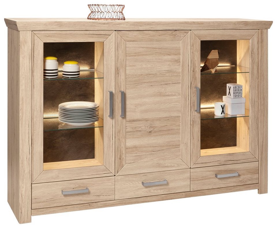 Set One By Musterring Highboard York Typ 57 San Remo Sand Breite