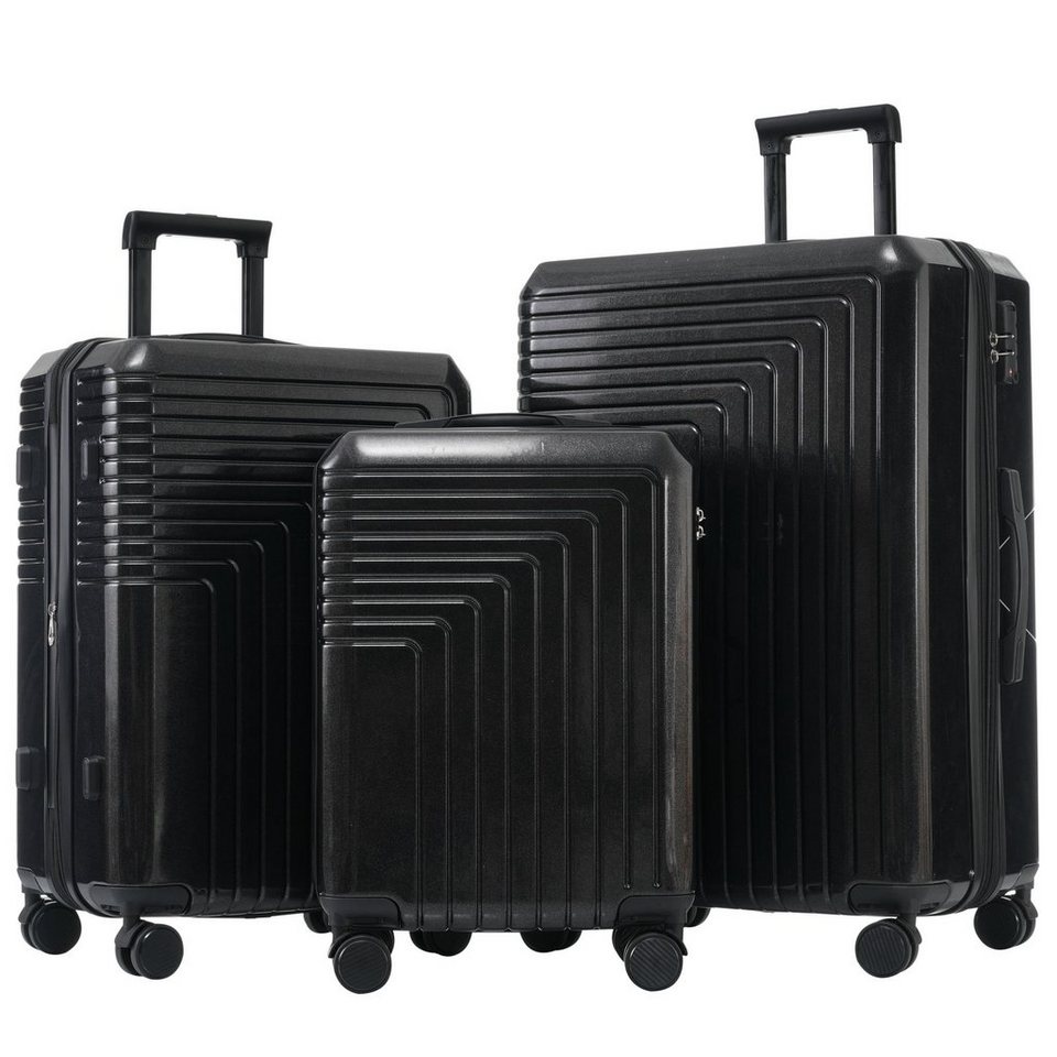 Okwish Kofferset Trolleyset Aus Hochwertigem Pvc Material 4 Rollen