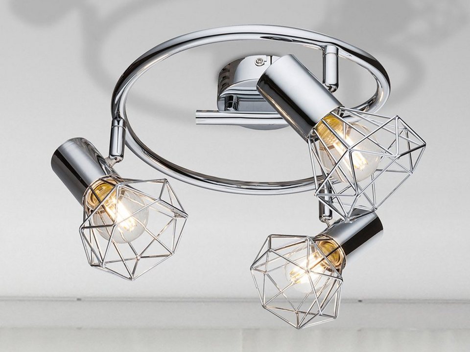 Meinewunschleuchte Deckenstrahler Led Wechselbar Warmweiß Industrial