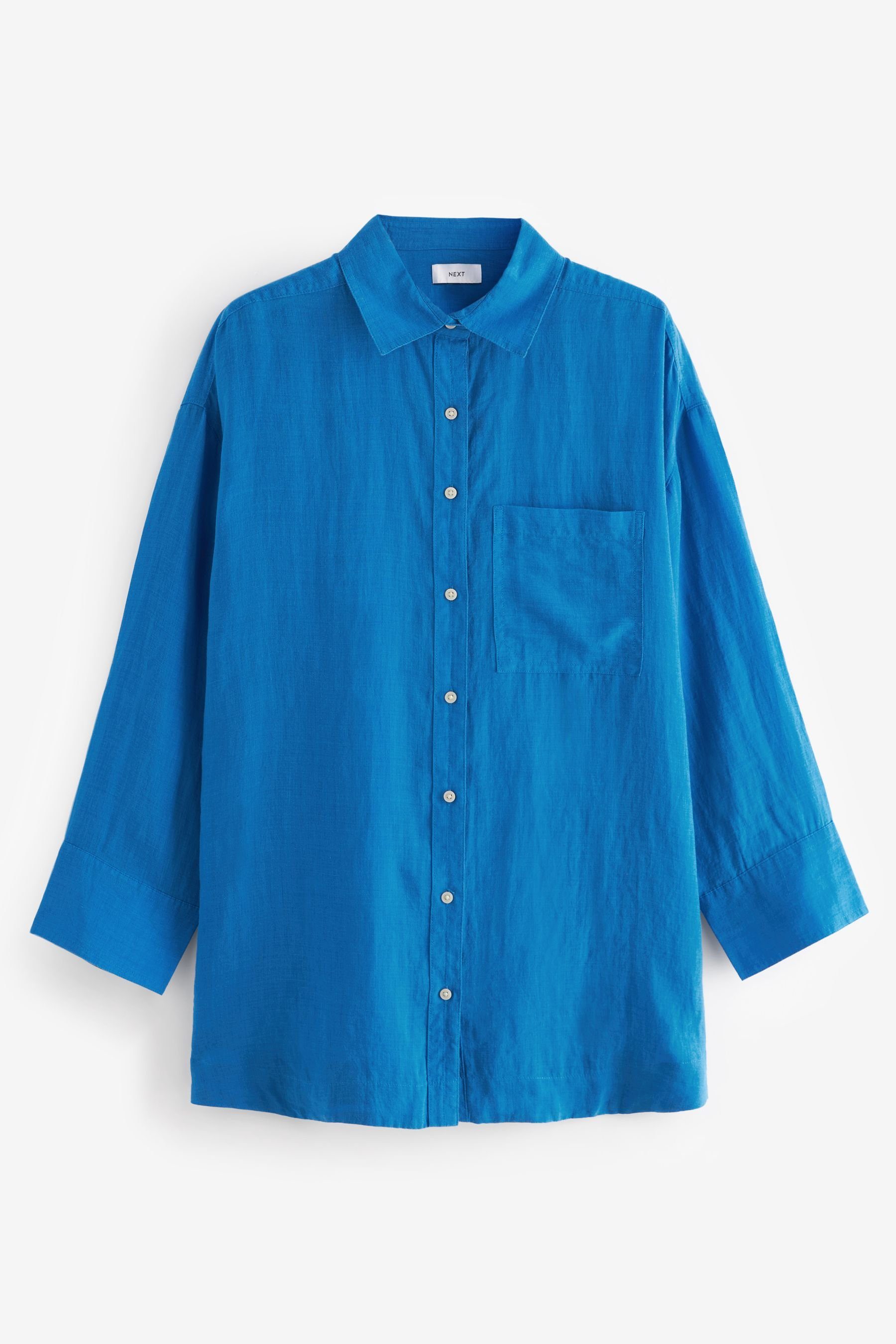 Next Langarmbluse Legere Bluse Aus Leinengemisch 1 Tlg