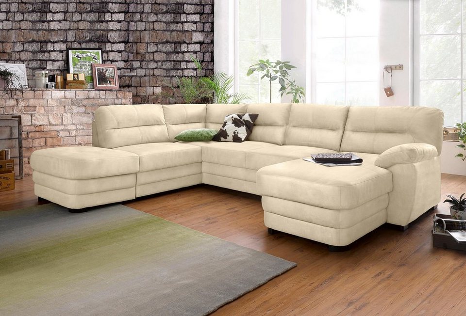 Cotta Wohnlandschaft Royale U Form Wahlweise Mit Bettfunktion Sofa U Form