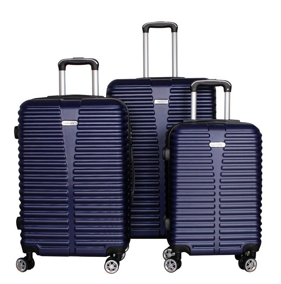 Mojawo Handgepäck Trolley Hochwertiges 3er Reisekoffer Abs