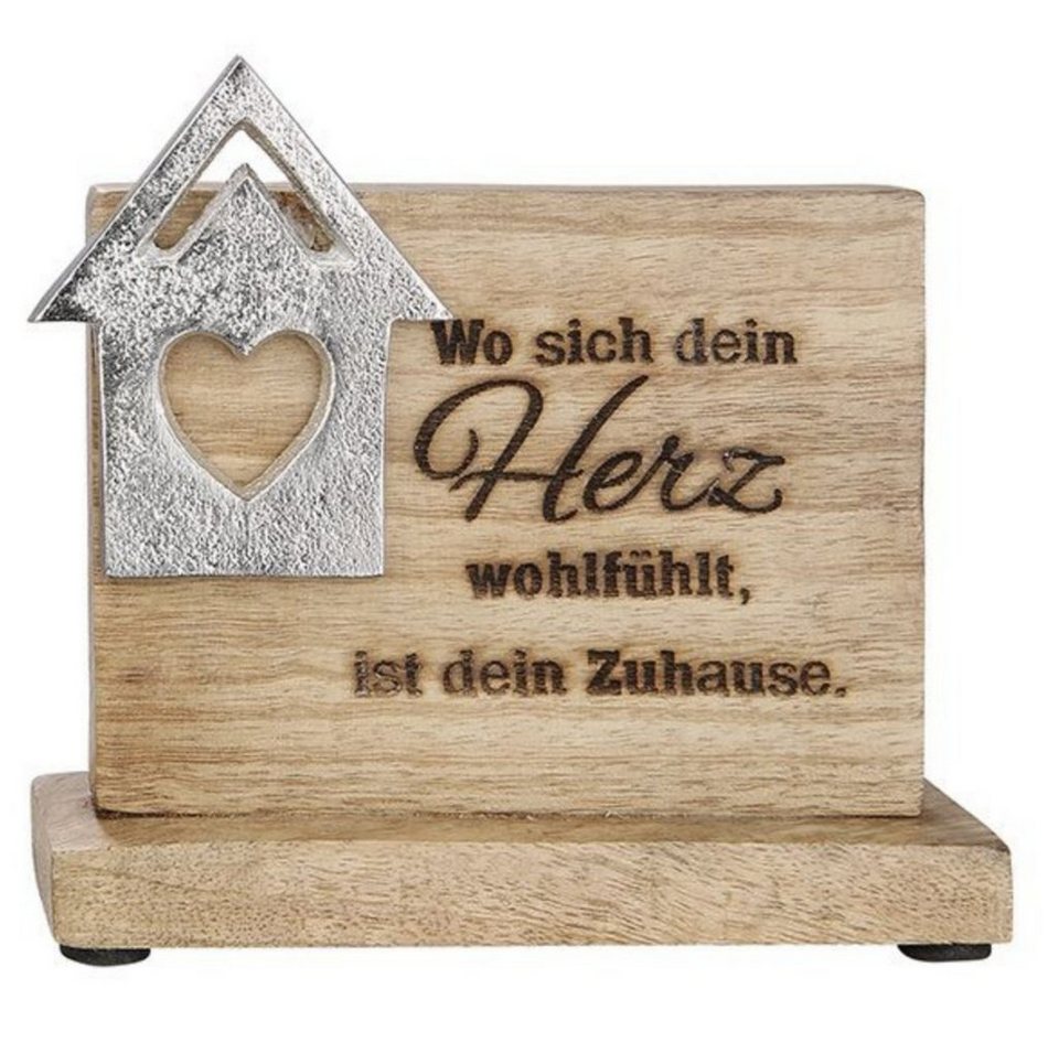 Gilde Dekoobjekt Edler Zuhause Aufsteller Mango Holz Und Metall