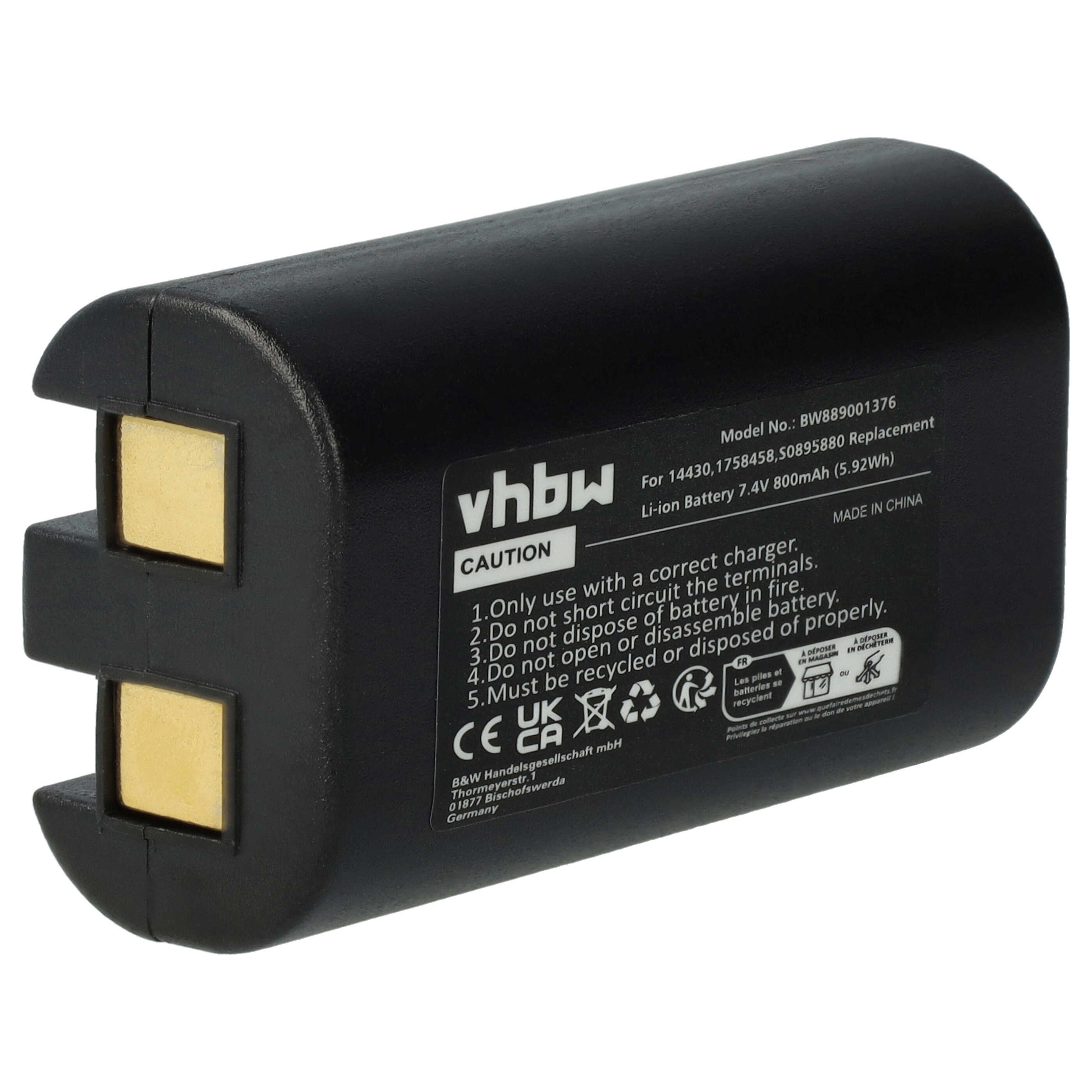 vhbw kompatibel mit Dymo LabelManager PnP, 260, 260 P, 280 Akku Li-Ion 800 mAh (7,4 V ...