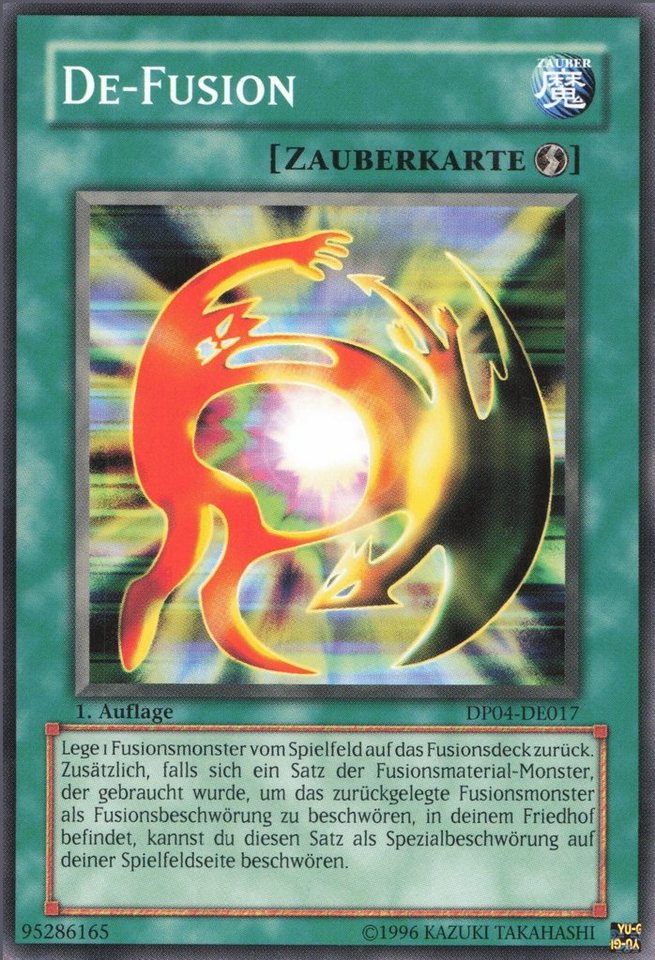 Recollectibles Sammelkarte Yugioh Karte De Fusion Deutsch Yu Gi Oh