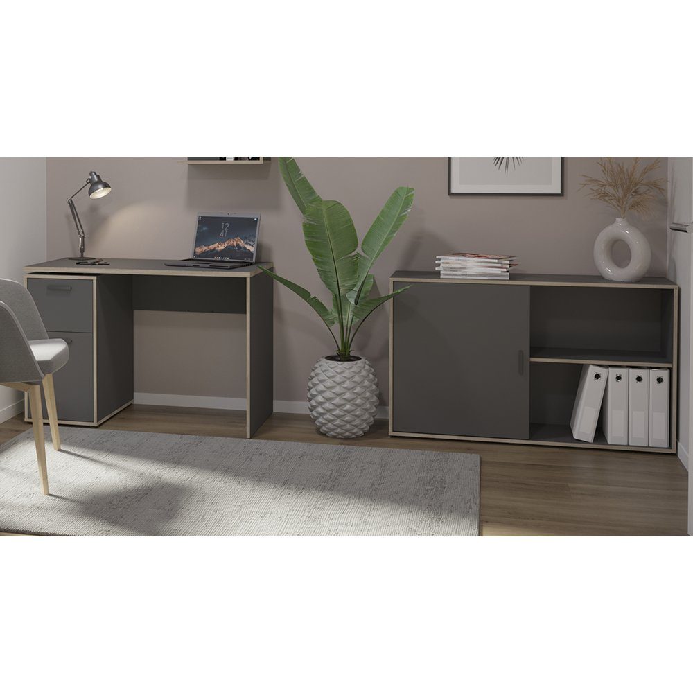 Lomadox Büromöbel Set Empoli 10 Spar Set 2 Tlg Computertisch