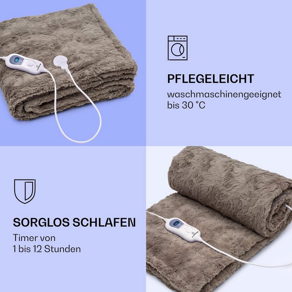 Klarstein Heizdecke »Dr. Watson Comfort & Style Heizdecke 120W ... Klarstein Heizdecke »Dr. Watson Comfort & Style Heizdecke 120W ...